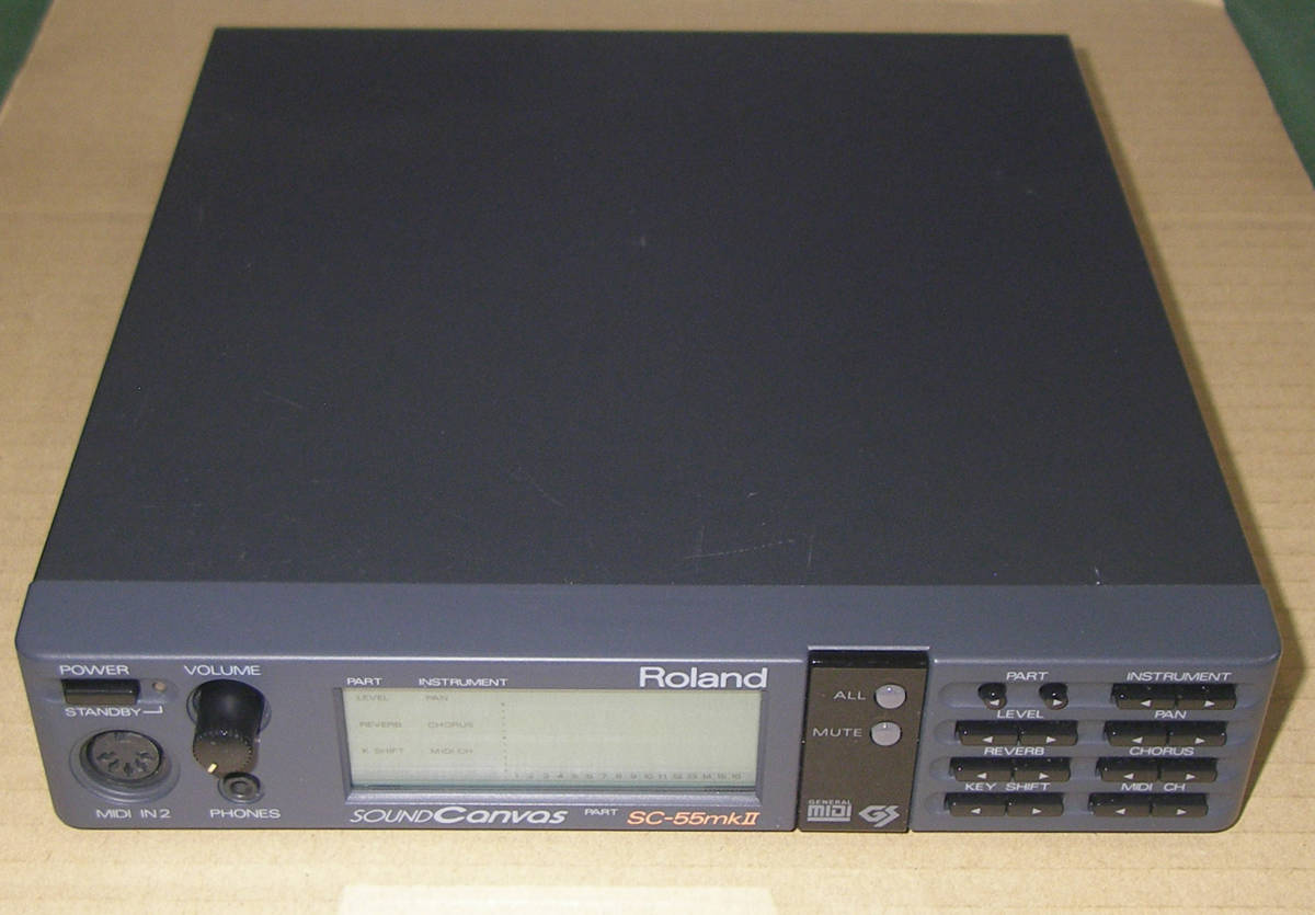 【やや傷や汚れあり】★Roland SOUND CANVAS SC-55MK2 SC-55MKII (MT-32) General MIDI ...