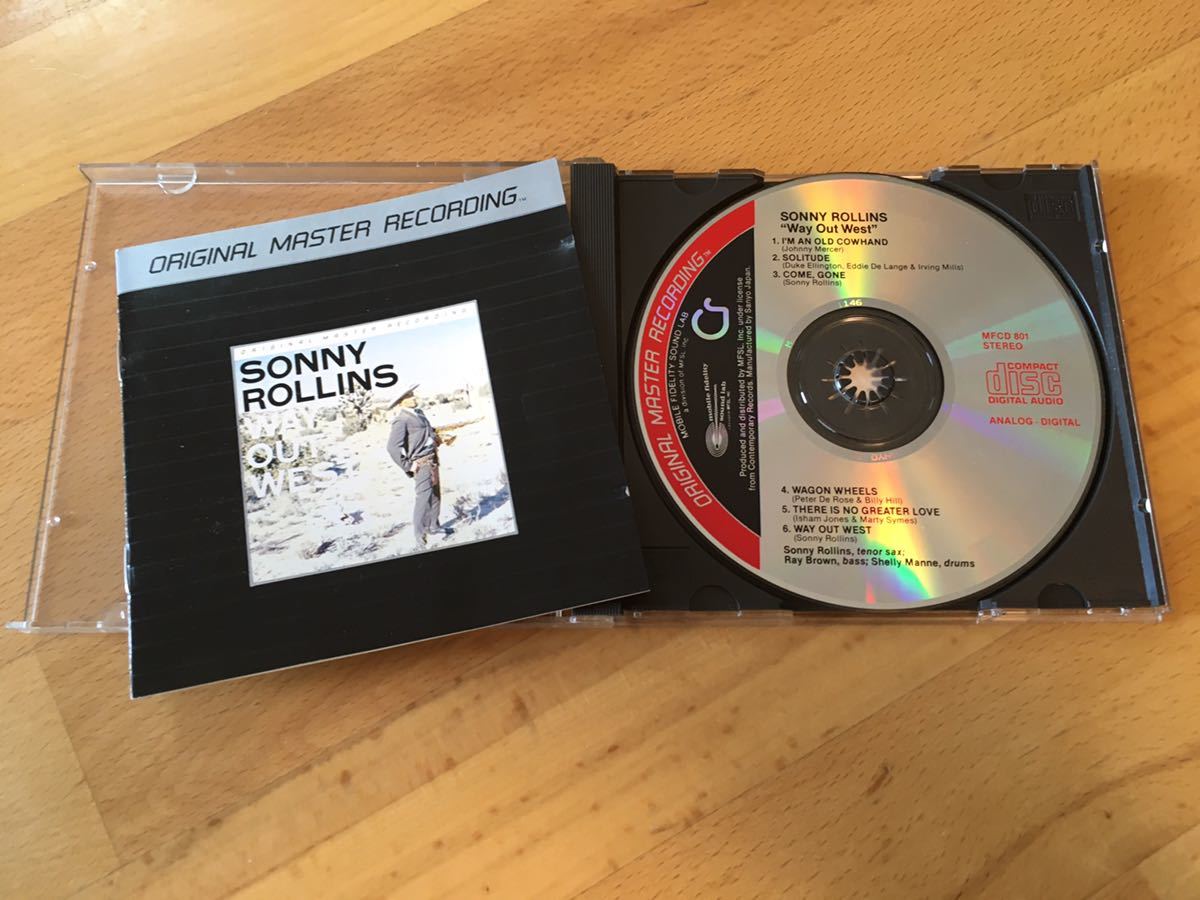 【目立った傷や汚れなし】Sonny Rollins / Way Out West (MFSL CD)ソニー・ロリンズ (Mobile ...