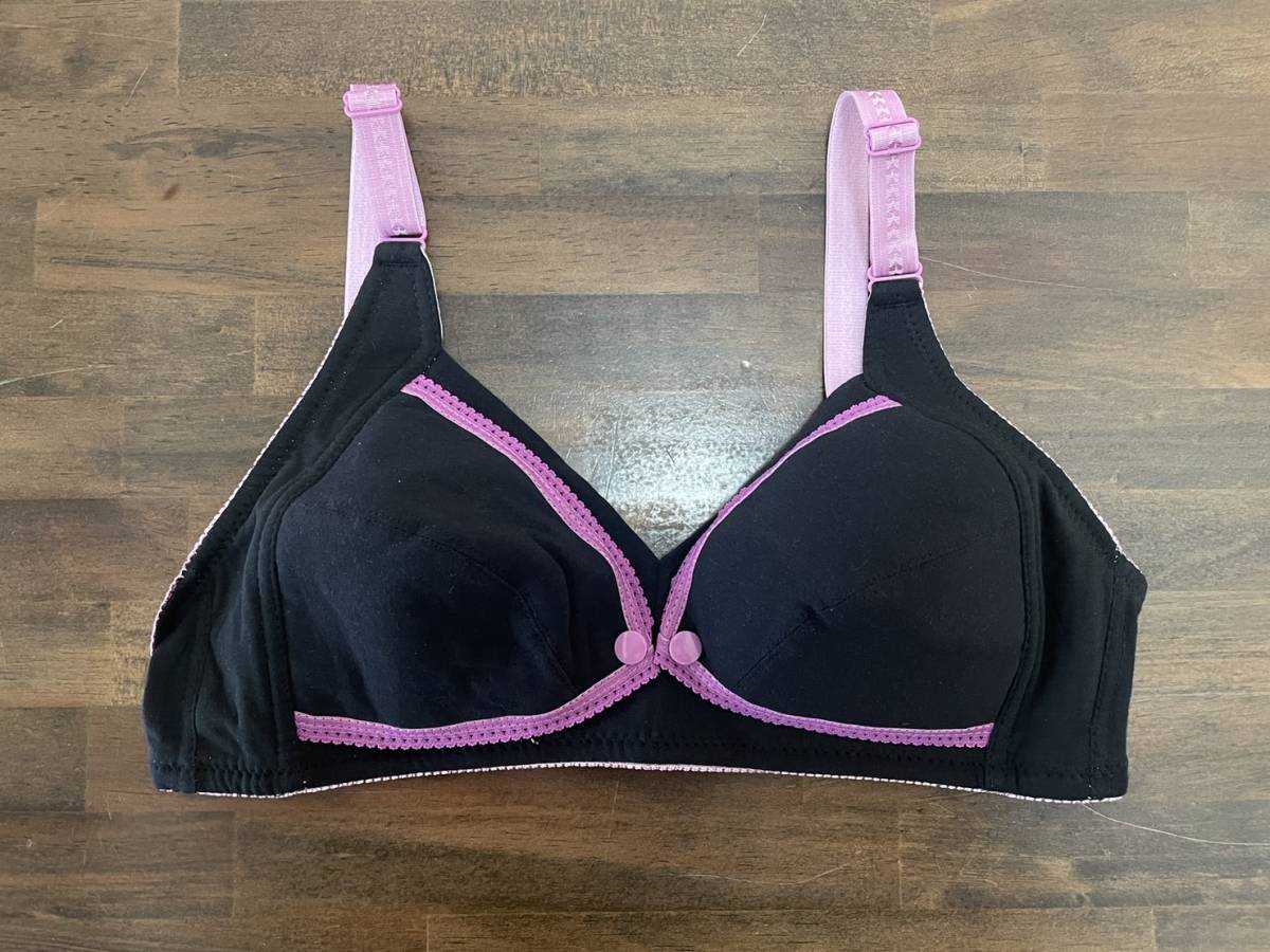 【未使用】【③ ブラック B80】マタニティブラ ノンワイヤー 授乳ブラ 下着 出産祝い プレゼント 前ボタン コットン 妊婦の落札情報詳細 - Yahoo!オークション落札価格検索 オークフリー