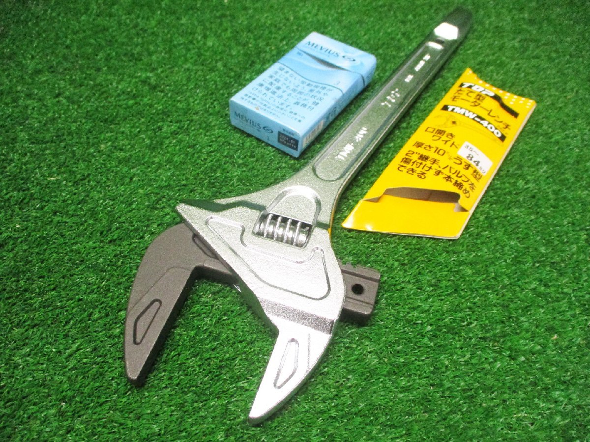 【未使用】兵落.f529 TOP たて型 モーターレンチ TMW-400 口開きワイド35～84mm 厚さ10mmの薄型 パイプレンチ コーナーレンチの落札情報詳細 - Yahoo ...