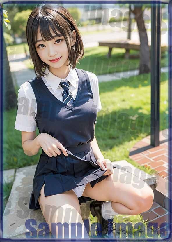 【未使用】1円スタート！チラっとJK [超解像仕様]A4グラビアイラストアートポスター152 美人美少女 セクシーコスプレ水着制服モデルの落札情報詳細 - ヤフオク落札価格検索 オークフリー