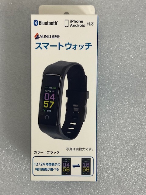 【未使用】SUNFAME サンフレイム スマートウォッチ BSM01-BK ブラック 黒色 iPhone Android 防塵 防水仕様 Bluetooth Ver4.0の落札情報詳細 ...