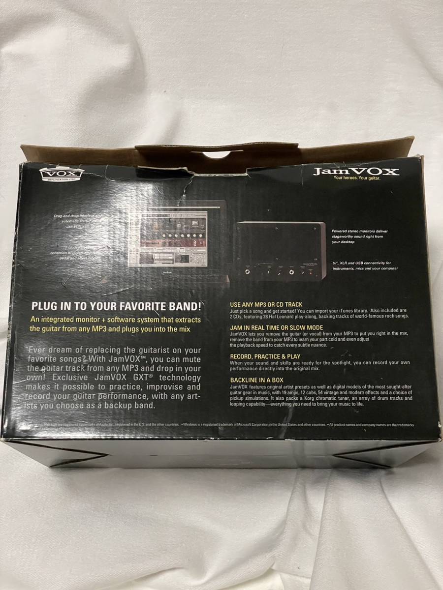 【未使用に近い】VOX JamVOX JV-1 ジャムボックス 音楽 ギター オーディオインターフェイス アンプ セッション 楽器練習 説明書 ...