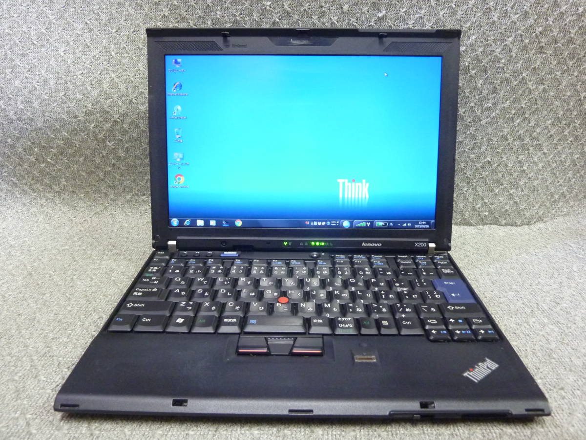 【傷や汚れあり】Windows XP,7 OS選択可 小型軽量 12.1” lenovo ThinkPad X200 7458-63J ...
