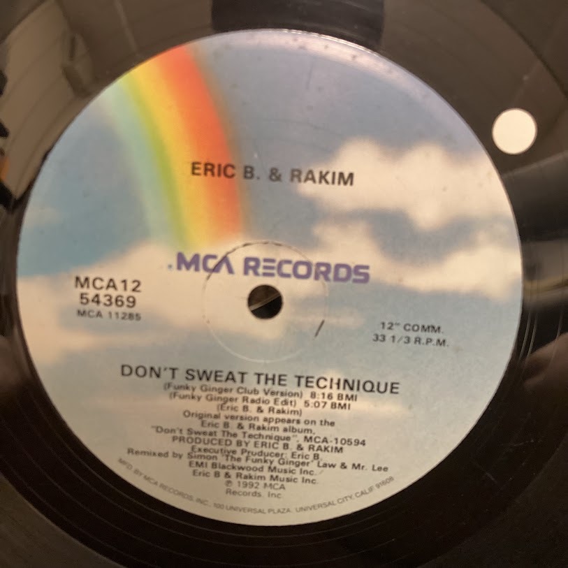 【やや傷や汚れあり】eric B And Rakim Dont Sweat The Techniqueの落札情報詳細 ヤフオク落札価格