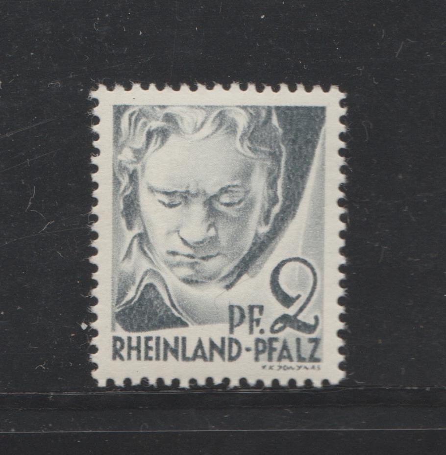 【目立った傷や汚れなし】ドイツ切手 仏占領地区ラインラント・プファルツ 1947年発行 普通 作曲家ベートーベン 1種 未使用・NHの落札情報詳細 - Yahoo!オークション落札価格検索 ...