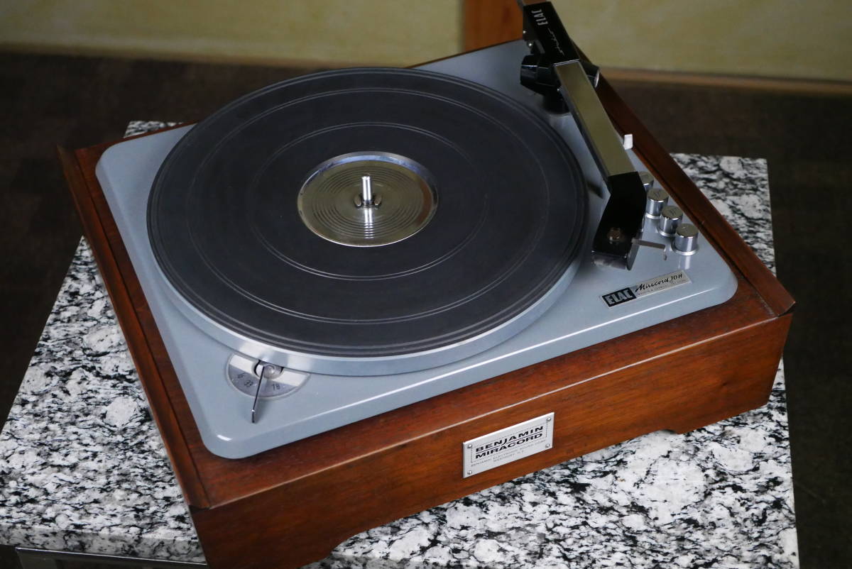 【目立った傷や汚れなし】ELAC エラック Miracord 10H ターンテーブル オートチェンジャー カートリッジ付き！ アコースティック ...