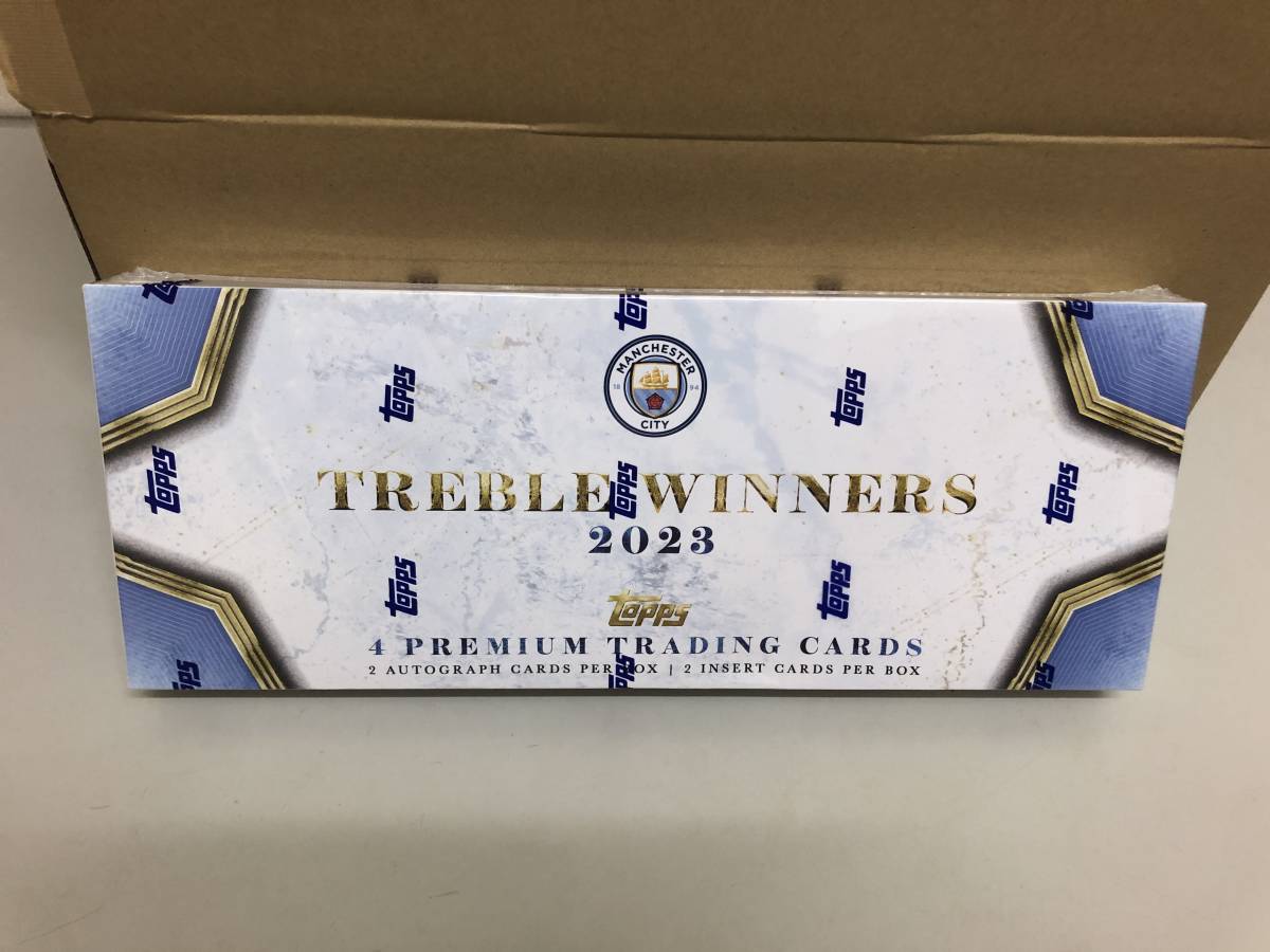 【目立った傷や汚れなし】Topps Manchester City Treble Winners 2022/23 未開封ボックス 新品 即決 ...