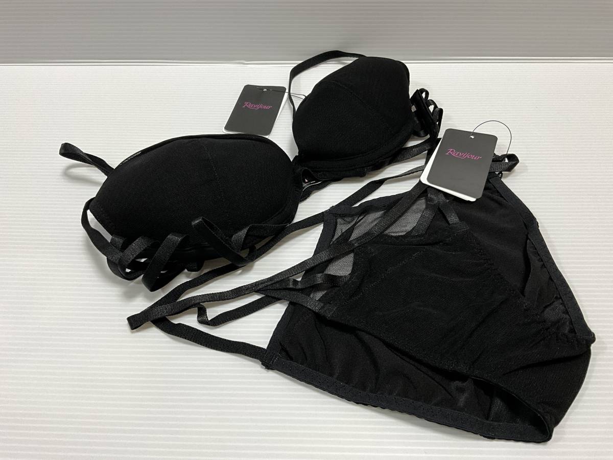 【未使用】r06／新品／ravijour ラヴィジュール ブラショーツセット／b70 S／ブラック／r810901 811020の落札情報詳細
