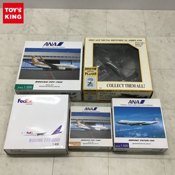【全体的に状態が悪い】1円〜 全日空商事 1/400 ANA ボーイング737-700 ゴールドジェット 1/500 ANA ボーイング747SR-100 他の落札情報詳細 - ヤフオク落札 ...