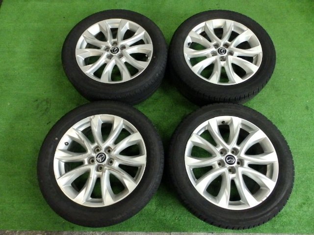 【傷や汚れあり】231464 H24年 CX-5(KE2FW) 純正アルミホイール 19インチ 7J 5穴 PCD114.3 OFF+50 4 ...