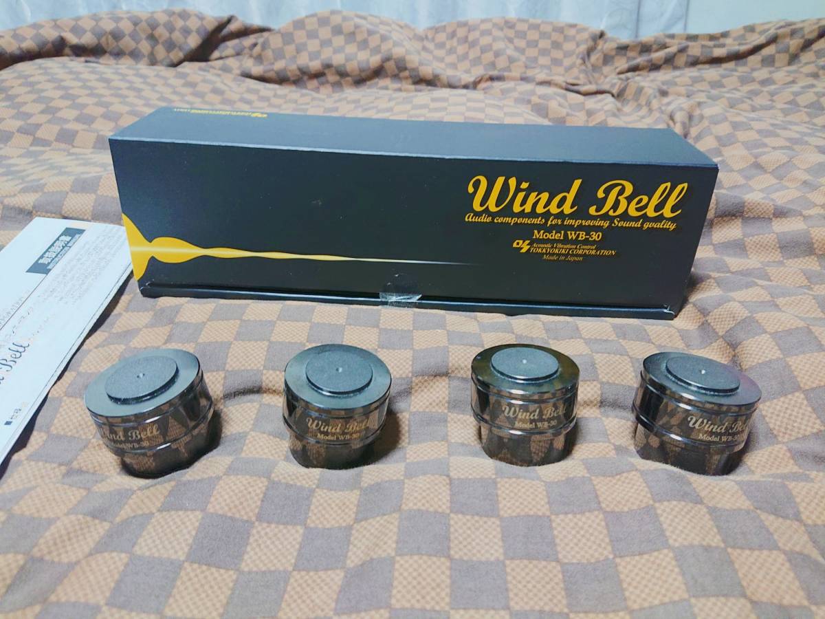 【傷や汚れあり】Wind Bell ウインド ベル オーディオシステム音質向上コンポーネンツ Model WB-30 インシュレーター 中古 ...
