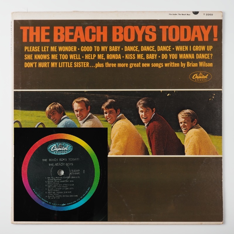 【傷や汚れあり】Pinckneyville Pressing★USオリジMONOモノラル レインボーラベル★THE BEACH BOYS TODAY！・The Beach Boysビーチ ...