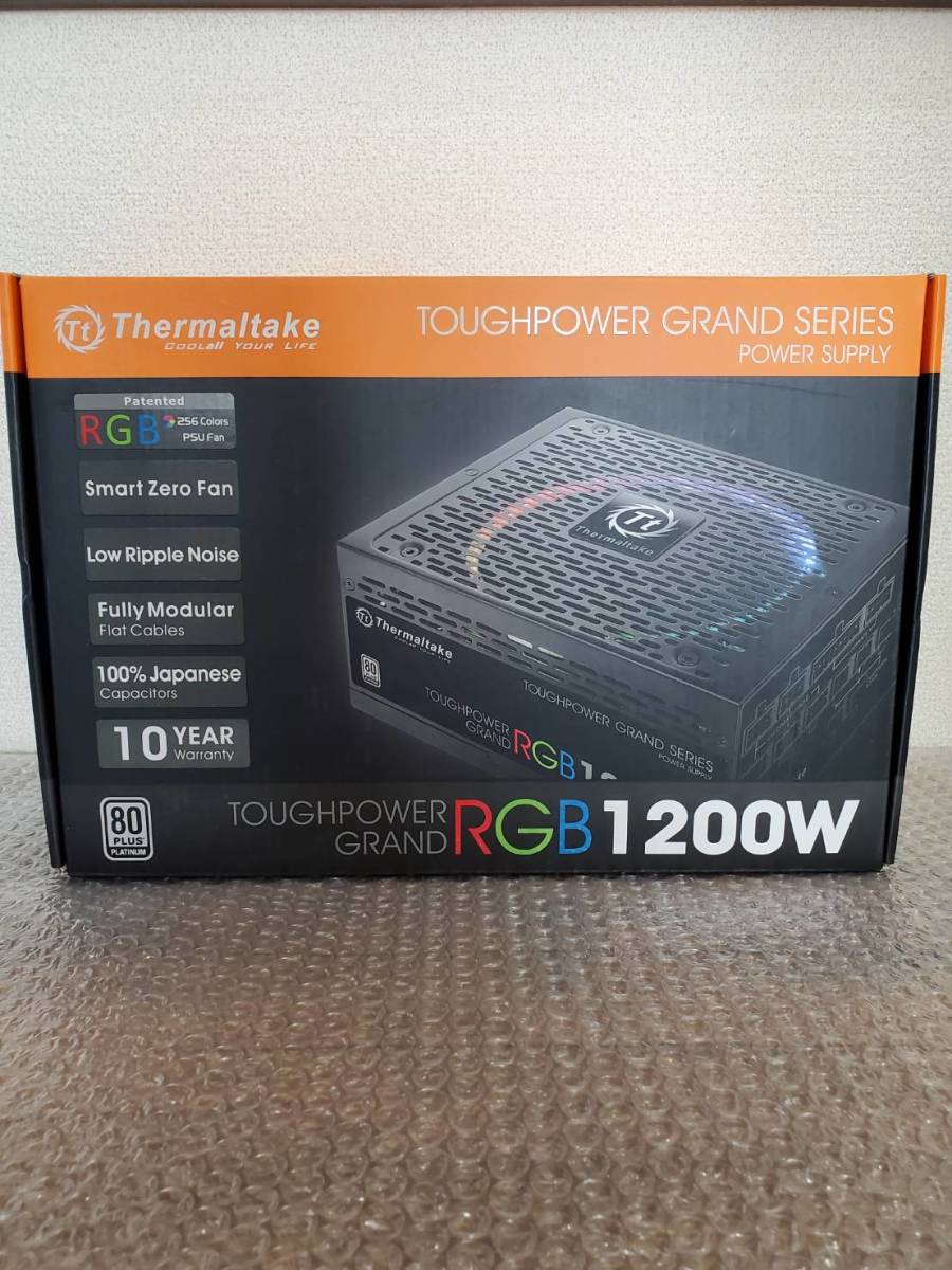 【目立った傷や汚れなし】美品 Thermaltake TOUGHPOWER GRAND RGB 1200W 80PLUS PLATINUM 認証 ATX 電源ユニット 動作確認済み フル ...