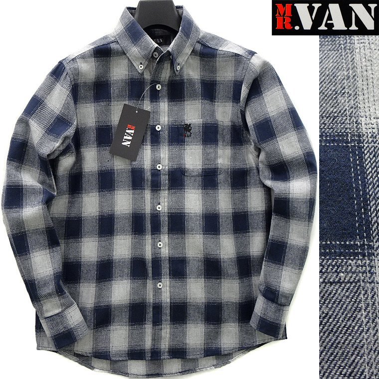 【未使用】新品 MR.VAN ミスターヴァン 2023秋冬 チェック フランネル シャツ LL 【va1433045_97】 ネルシャツ ...