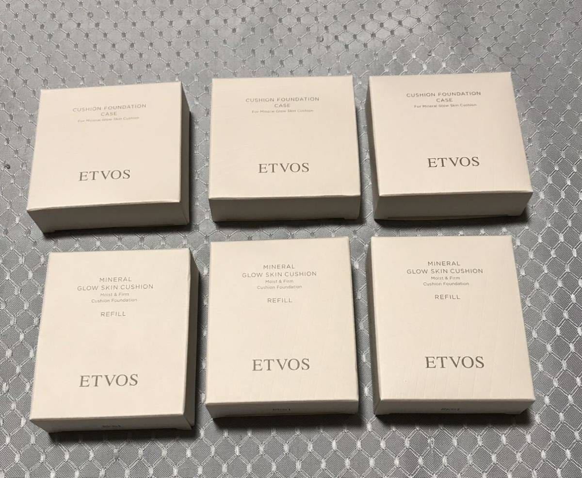 【未使用】エトヴォス ETVOS ミネラルグロウスキンクッション +ケース＋パフ付 SPF32 PA+++ 12g オークル3セット新品の落札情報詳細 - ヤフオク落札価格検索 オークフリー
