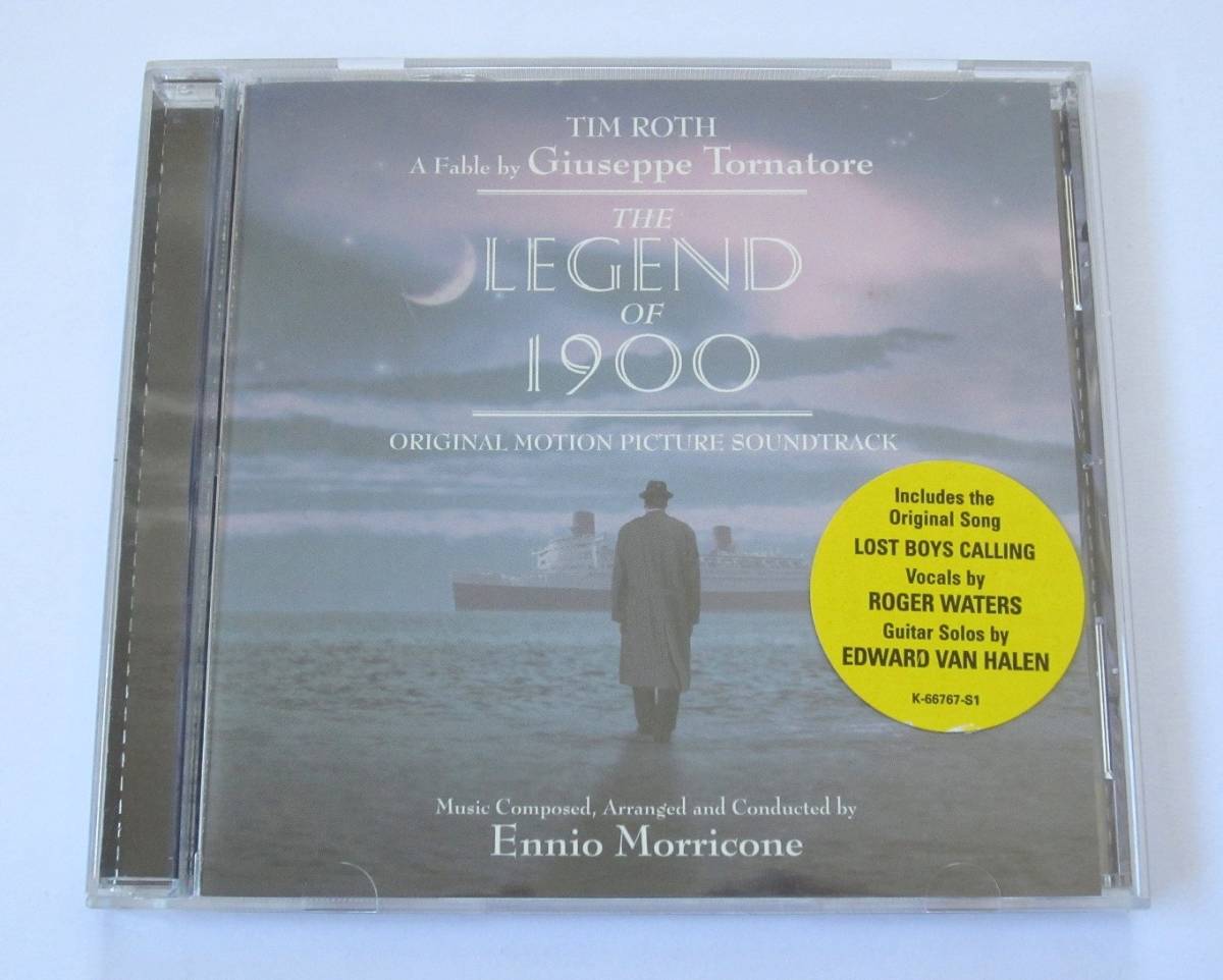 【やや傷や汚れあり】盤面美麗♪良好★ 海の上のピアニスト サントラ 『The Legend Of 1900』 エンニオ・モリコーネ Roger Waters Edward Van Halen ...