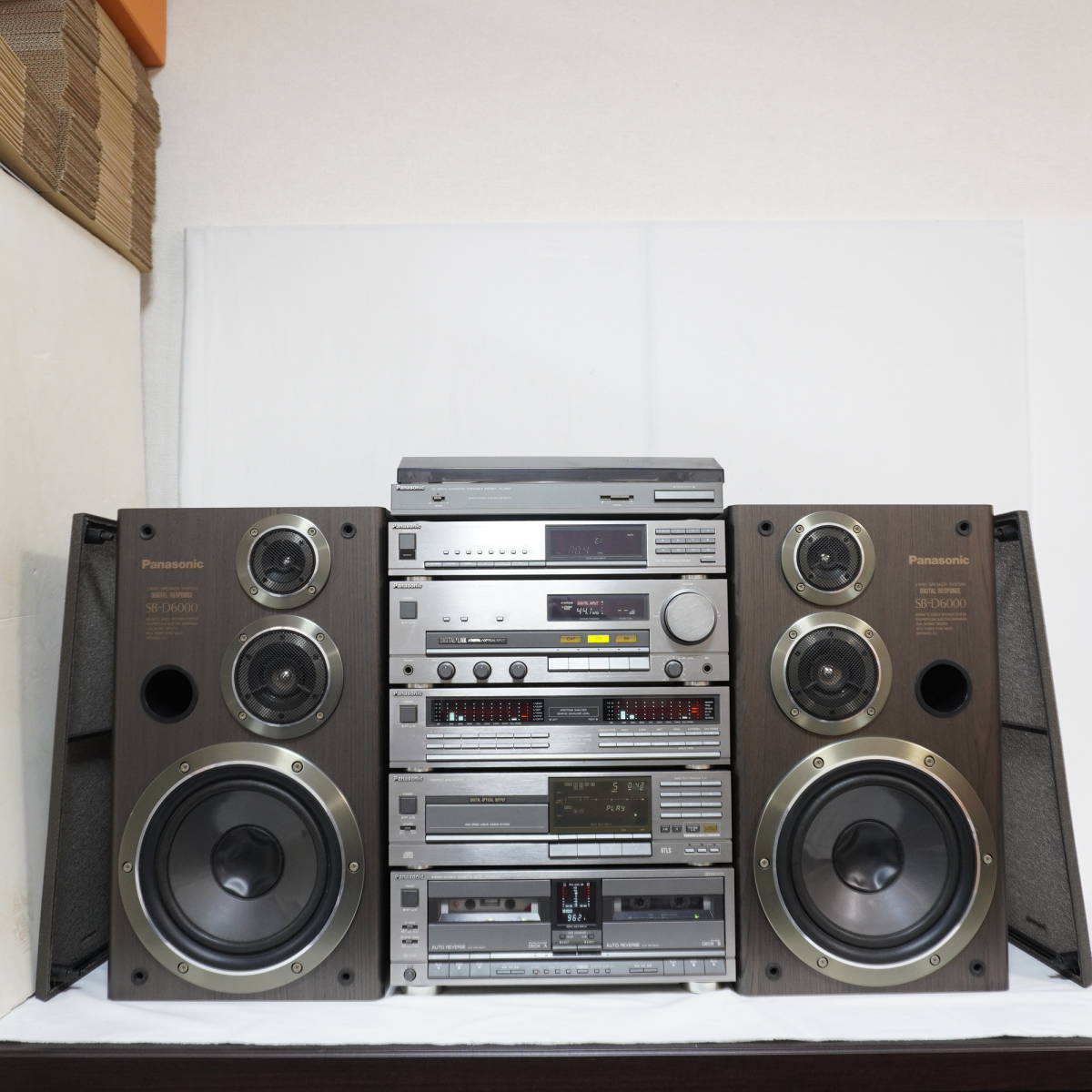 【傷や汚れあり】【A】 Panasonic パナソニック コンポ SB-D6000/SL-J85R/ST-D6000/SH-D6000/RS ...