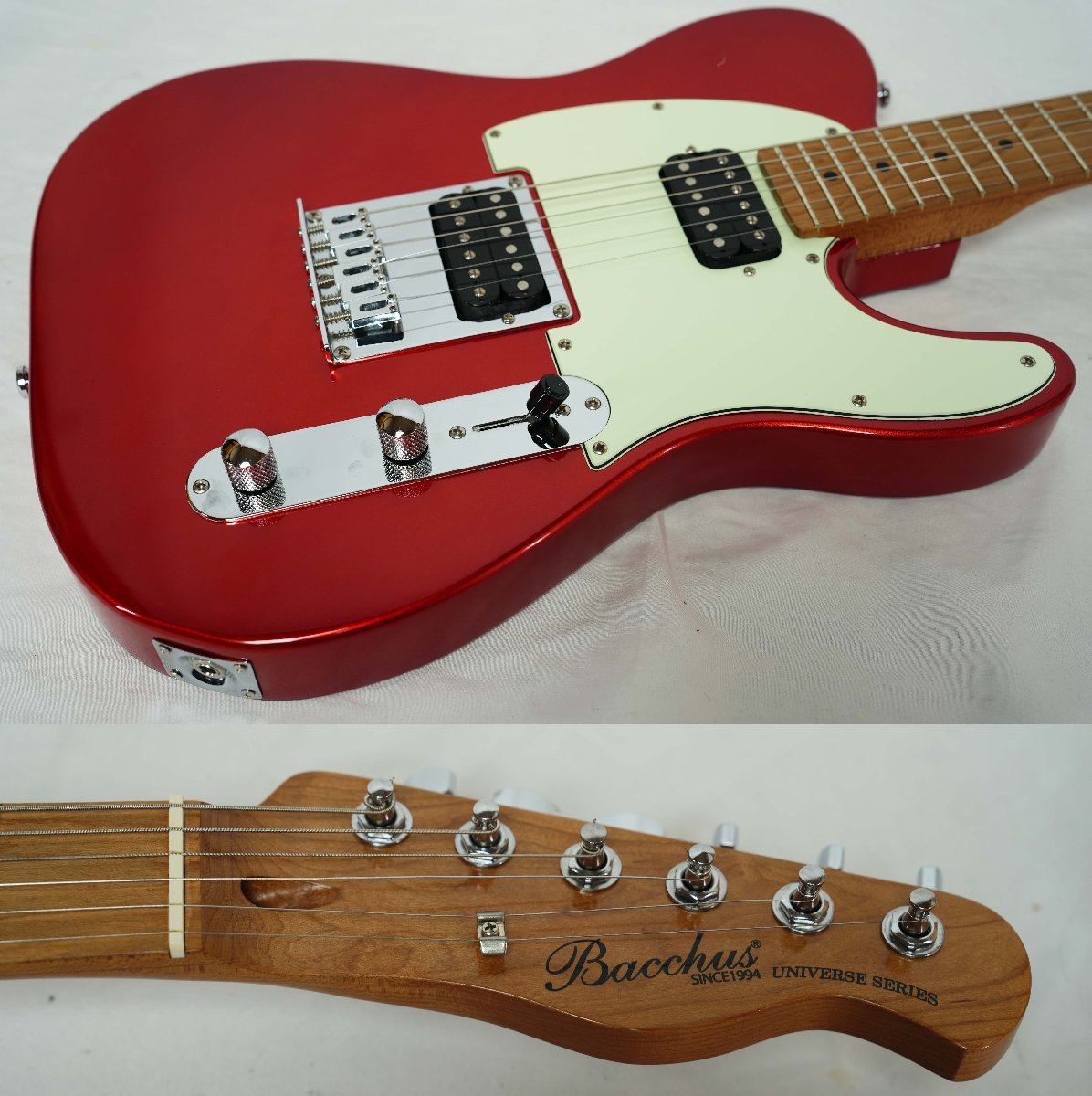 【目立った傷や汚れなし】★クリスマス企画★最落無し1円スタート!!★Bacchus★BTE-3-RSM/M CAR UNIVERSE SERIESE TELECASTER テレキャスター 超 ...