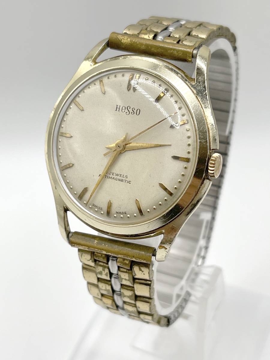 【全体的に状態が悪い】【ジャンク】HESSO/ヘッソ ヴィンテージ 手巻き メンズ腕時計 21石 スイス製 5135RGの落札情報詳細 - Yahoo!オークション落札価格検索 オークフリー