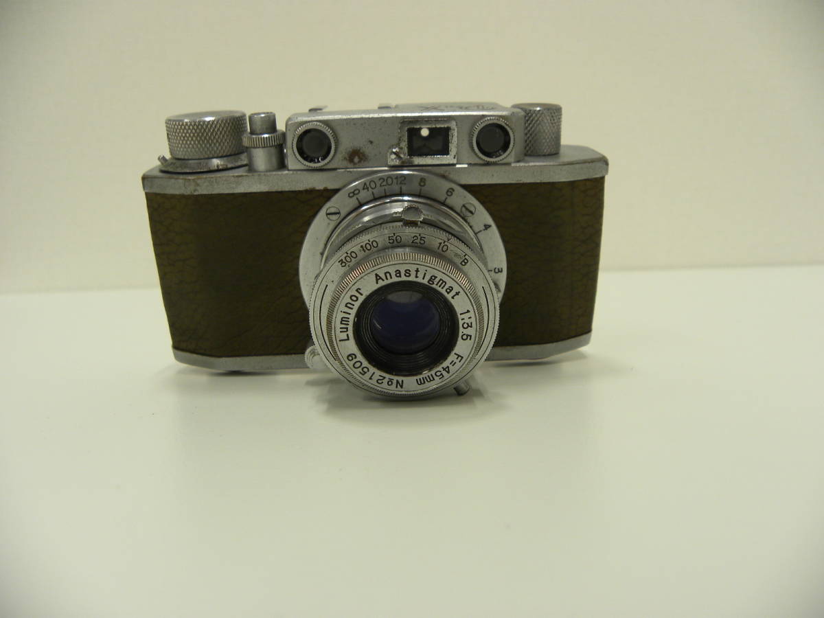 珍品.希少.COLLEX.ジャバラカメラ.革ケース付き・レンズ.Lucomar.Anastigmat.75mm 1：4.5 COLLEX ...