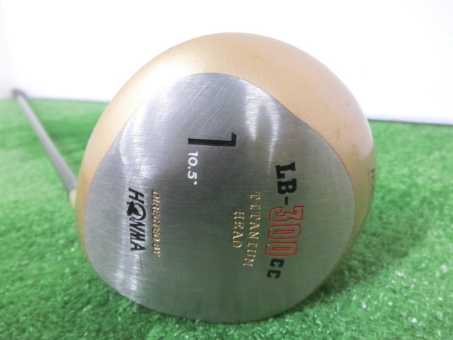 【傷や汚れあり】5星♪HONMA ホンマ LB-300cc 1W ドライバー 10.5° /純正 シャフト NEW Feathr Weight TITANIUM CARBON FLEX-R-1 ...