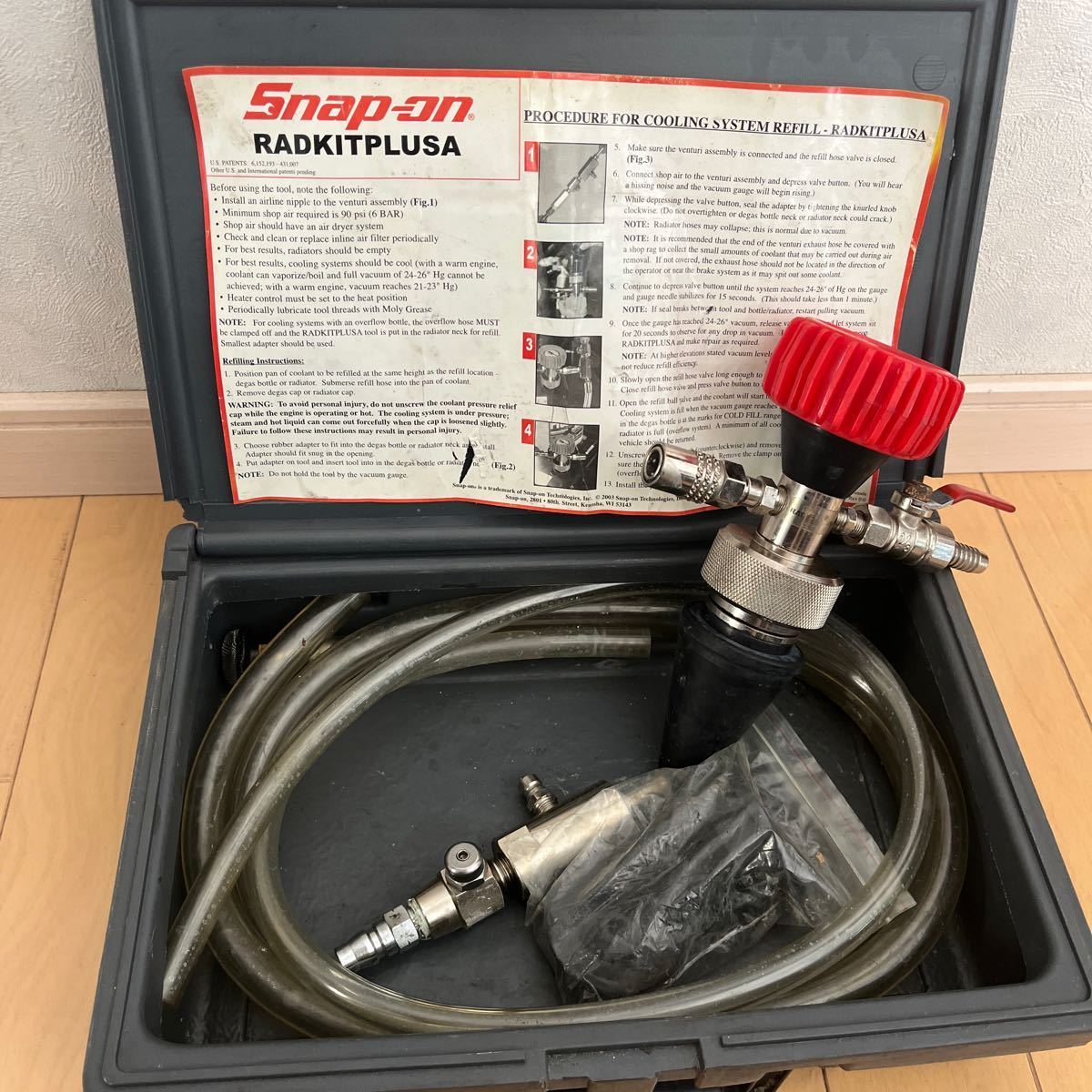 【傷や汚れあり】 Snap-on スナップオン RADKITPLUSA クーラントチャージャー の落札情報詳細 - ヤフオク落札価格検索 オークフリー