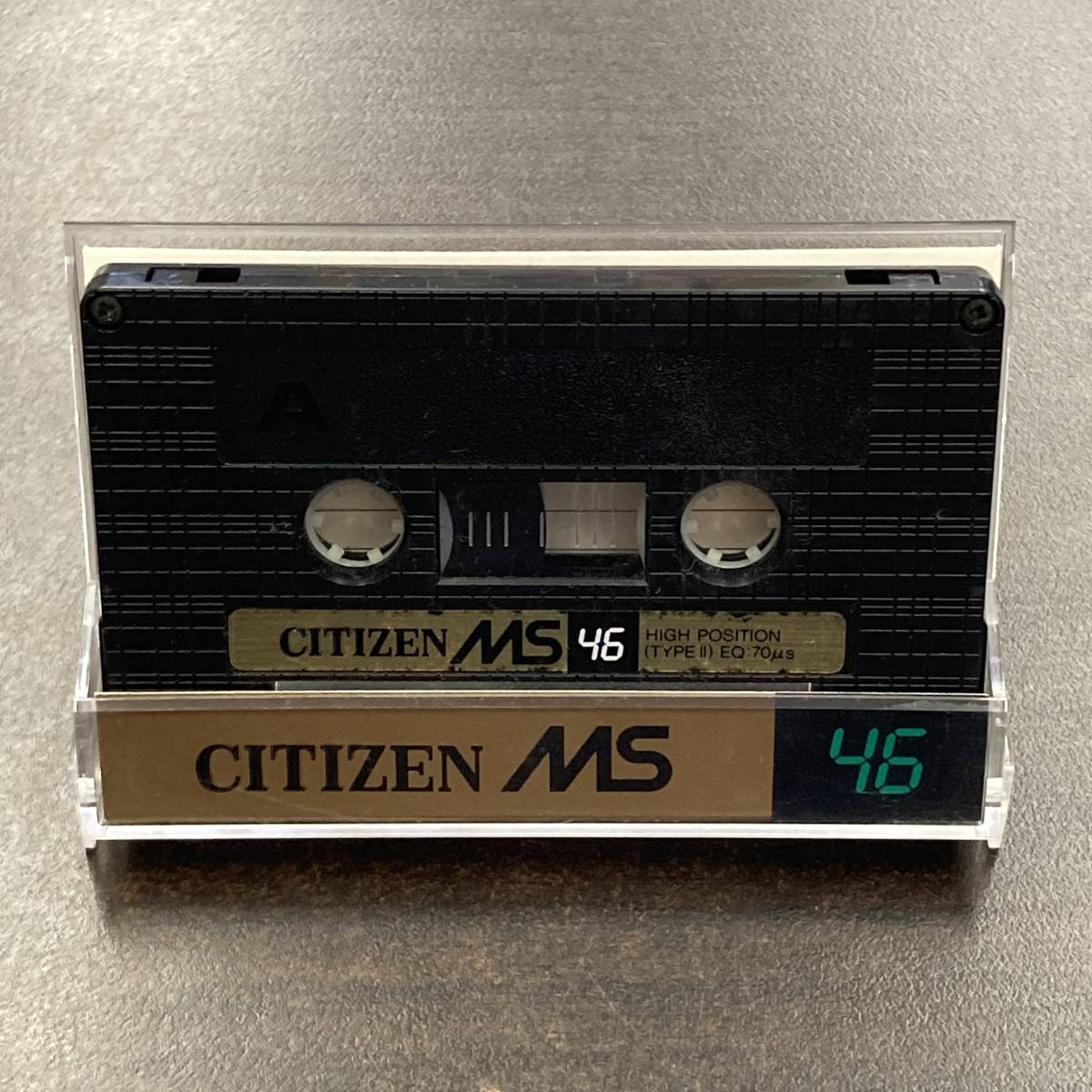 【やや傷や汚れあり】1294 シチズン MS 46分 ハイポジ 1本 カセットテープ/One CITIZEN MS 46 Type II High Position Audio ...