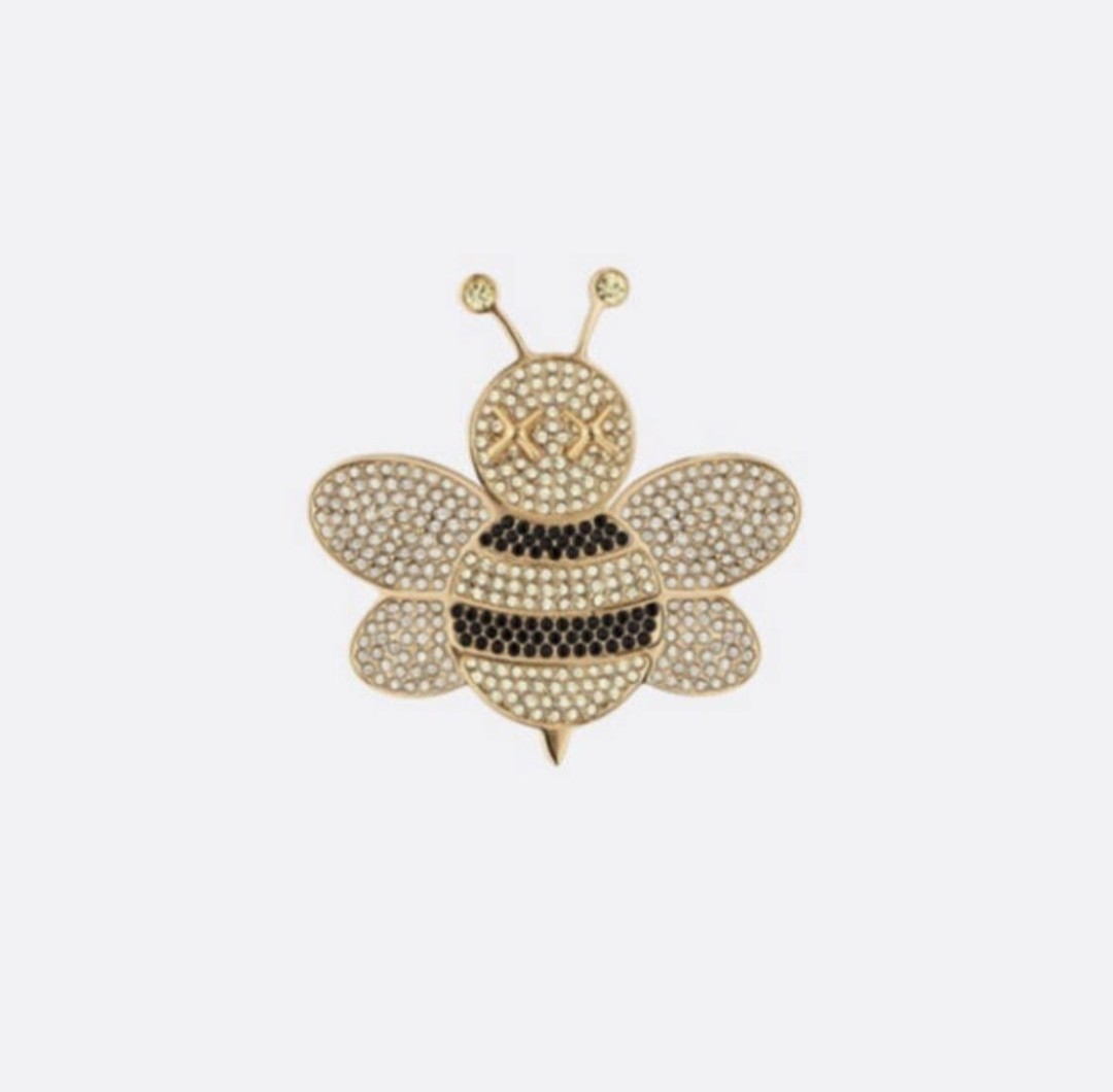 【未使用】国内正規品 DIOR × KAWS 真鍮＆クリスタル製 BEEモチーフピン DIOR MEN HOMME ディオール カウズ 2019 SPRING SS 限定の落札情報詳細 ...