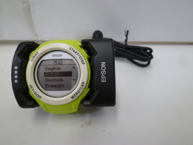 【中古】美品 EPSON Wristable GPS 心拍 機能 腕 時計 SS-300 T1428472の落札情報詳細 - ヤフオク落札価格検索 オークフリー