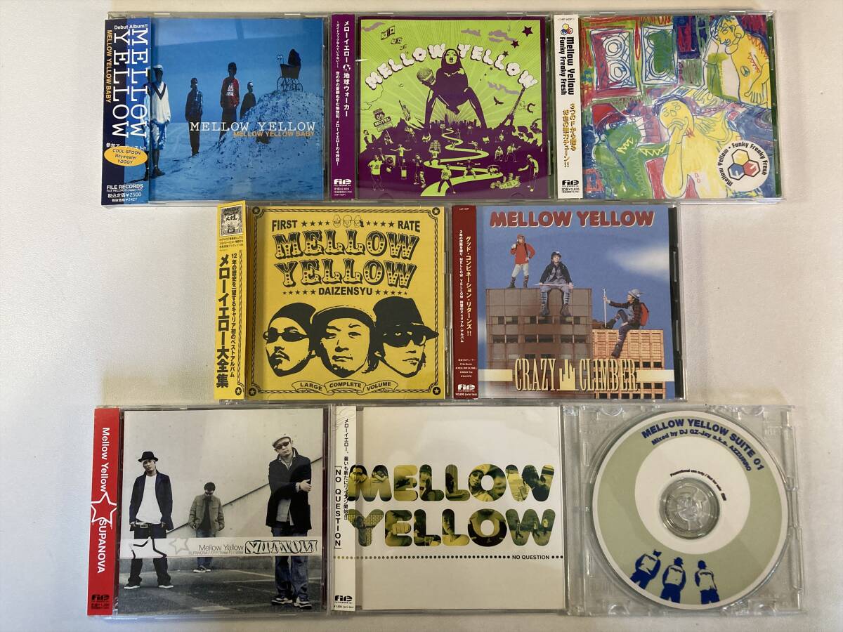 【目立った傷や汚れなし】W8413 MELLOW YELLOW CD 帯付き 7枚+MIX CD-Rセット｜メロー イエロー クレイジー ...