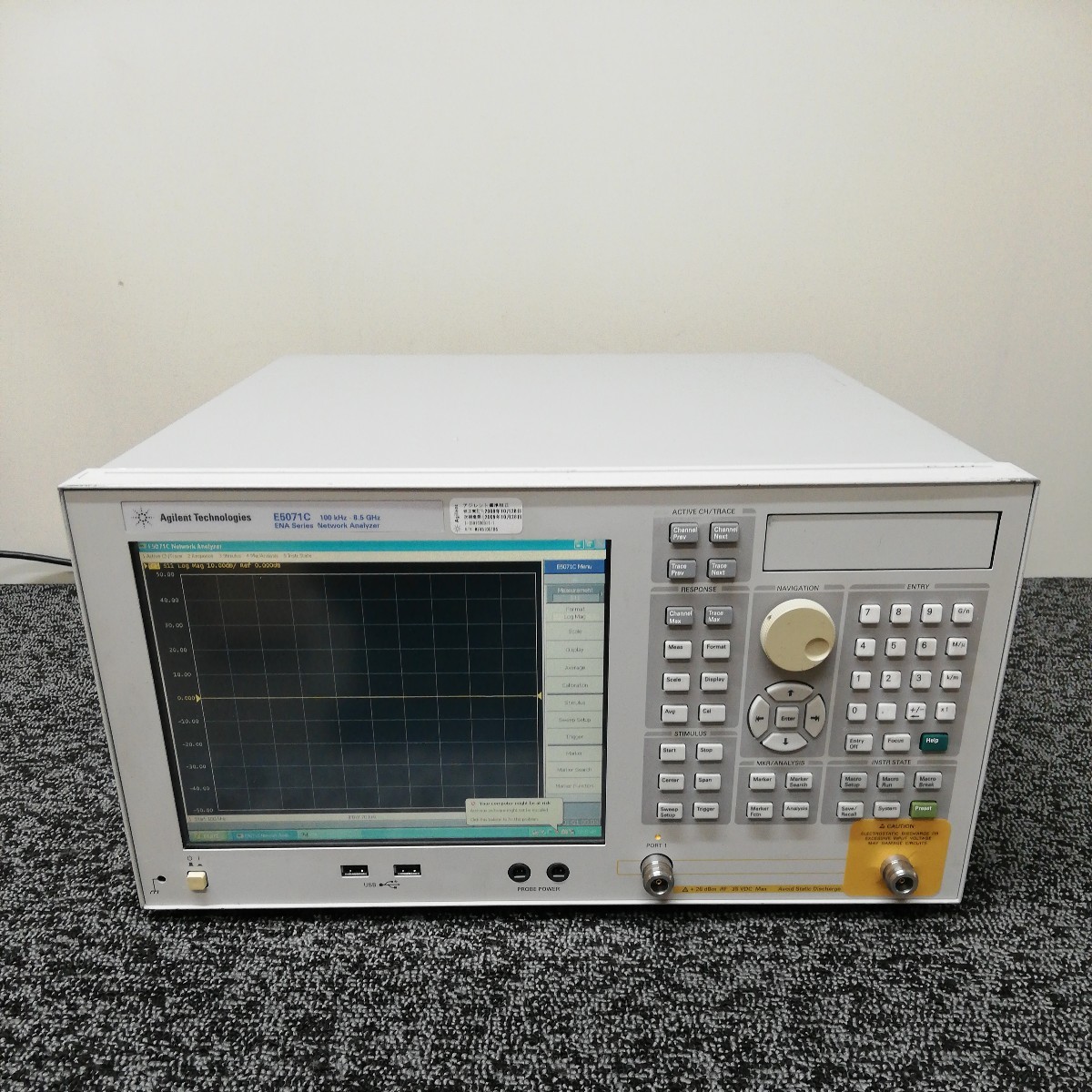 【傷や汚れあり】hp/Agilent「E5071C」ENA Series Network Analyzer 100kHz-8.5GHz ...