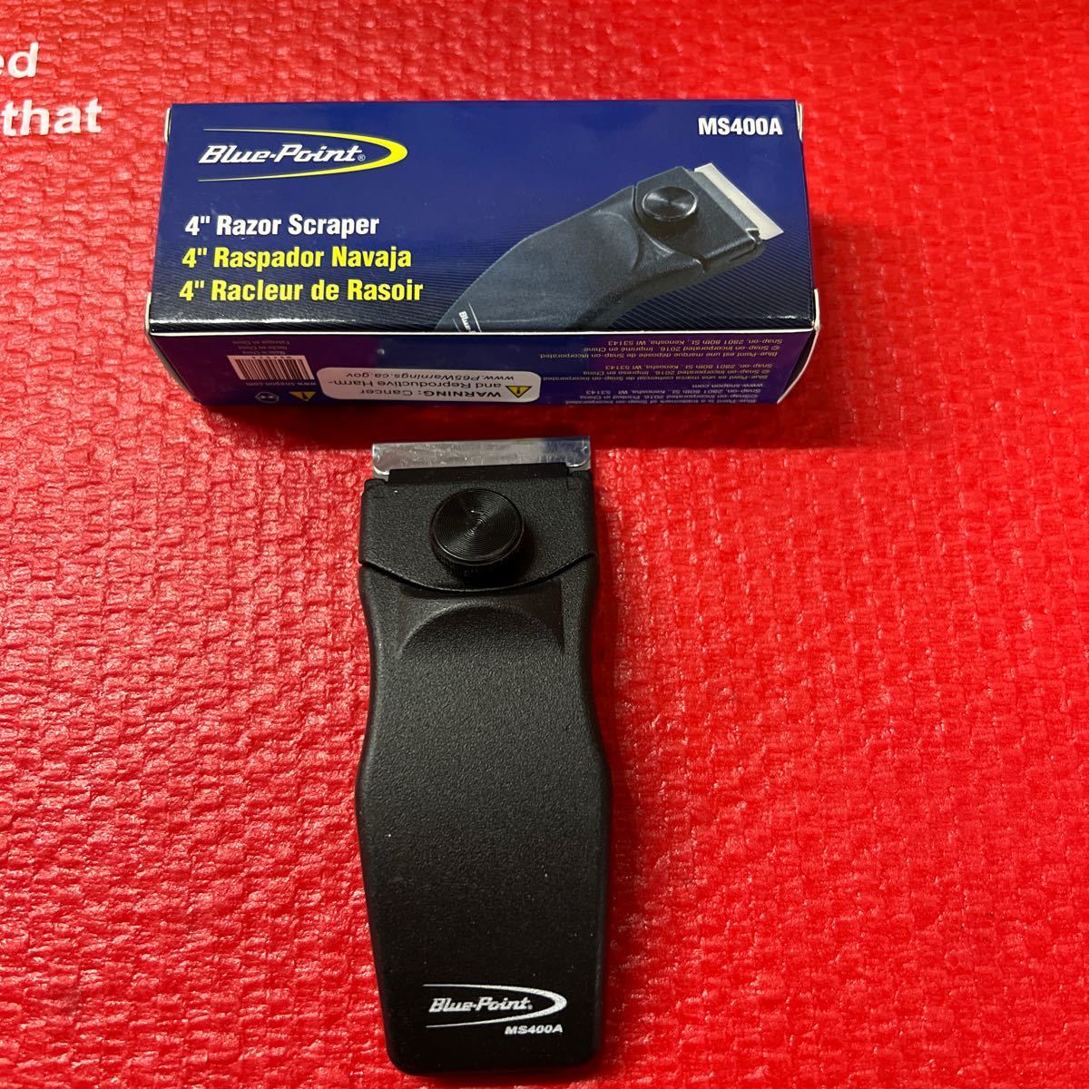 【未使用】スナップオン ブルーポイント MS400A 4インチ コンパクトスクレーパーの落札情報詳細 - ヤフオク落札価格検索 オークフリー