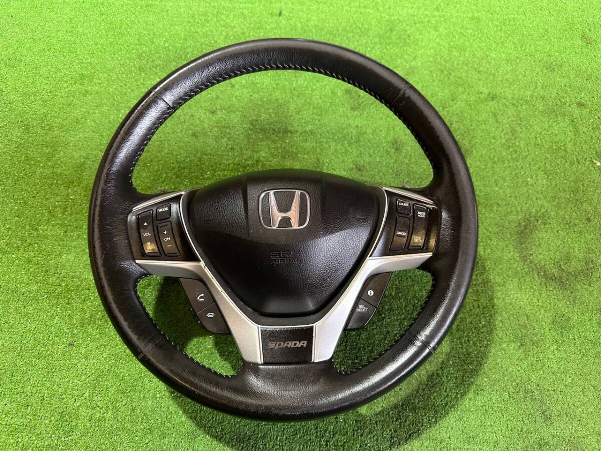【目立った傷や汚れなし】RK5 RK6 ステップワゴン スパーダ 純正 レザー ステアリング ホイール ハンドル 中古 スイッチ付き …の落札情報詳細 - Yahoo!オークション落札価格検索 ...