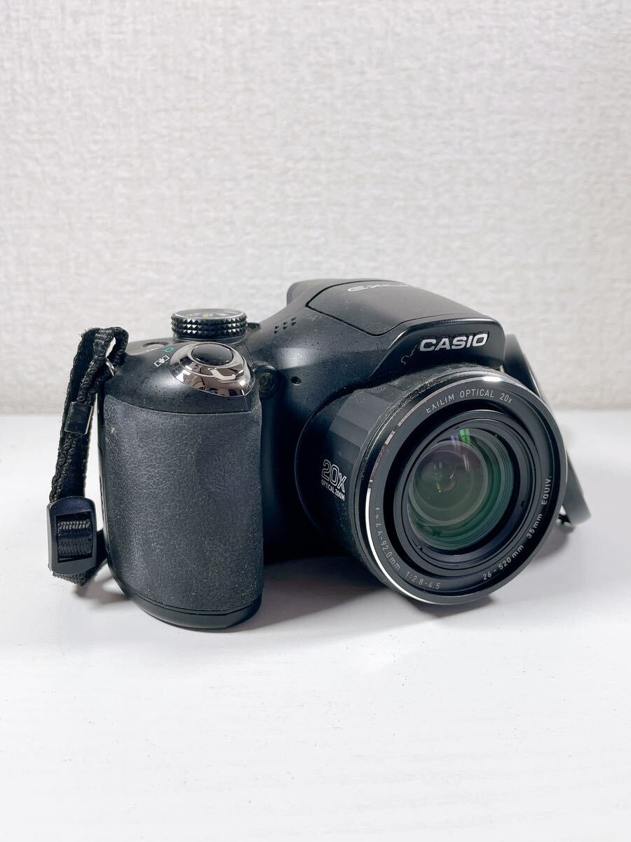 【やや傷や汚れあり】538 CASIO EXILIM EX-FH20 EXILIM OPTICAL 20x f=4.6-92.0mm 1:2.8-4.5 26-520mm 35mm EQUIV ...
