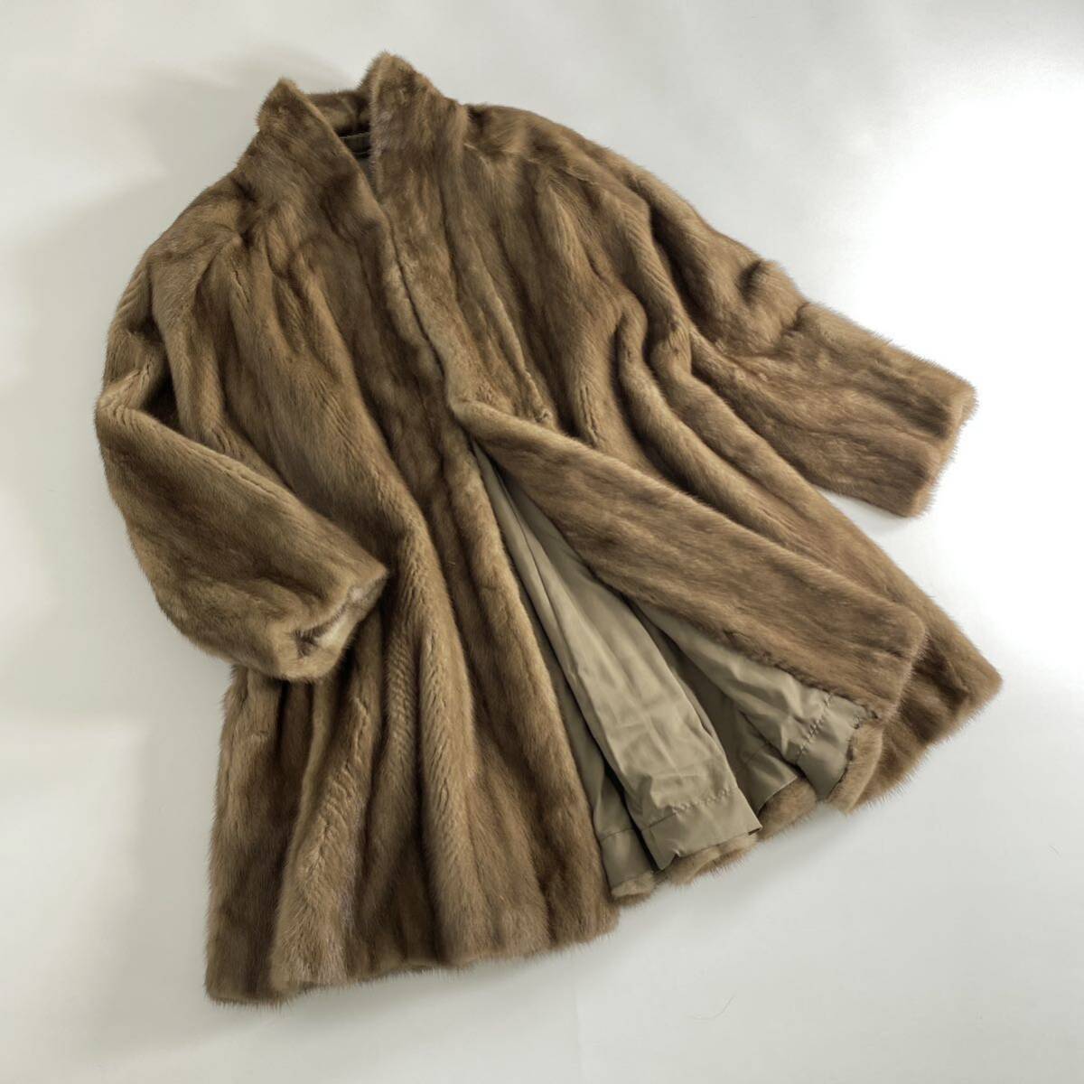 【目立った傷や汚れなし】d5-21《最高級毛皮》 EMBA エンバ パステルミンク ミンクコート セミロングコート 毛皮コート リアルファー MINK FURライトブラウン FREEの落札情報 ...