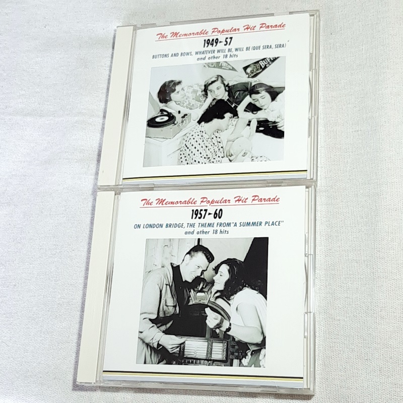【やや傷や汚れあり】V.A.「THE MEMORABLE POPULAR HIT PARADE : CBS 1（1949→57）・CBS 2（1957→60）」＊2枚セット ＊他の商品との同梱 ...