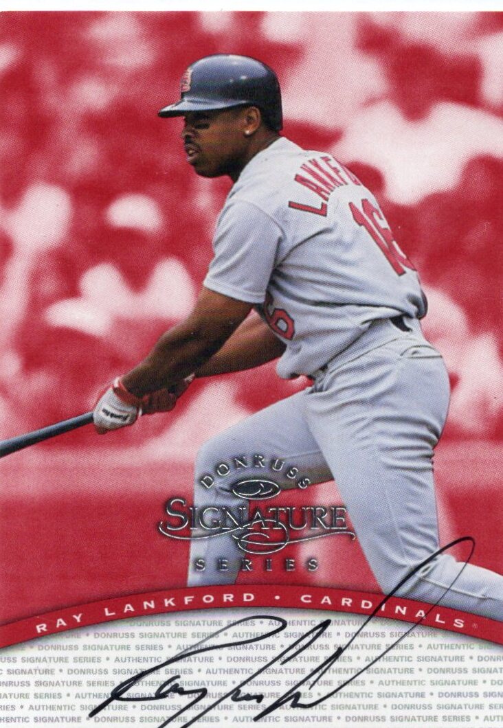 【未使用】MLB 1997 DONRUSS SIGNATURE RAY LANKFORD レイ・ランクフォード 直筆サイン 新品ミント状態品の ...