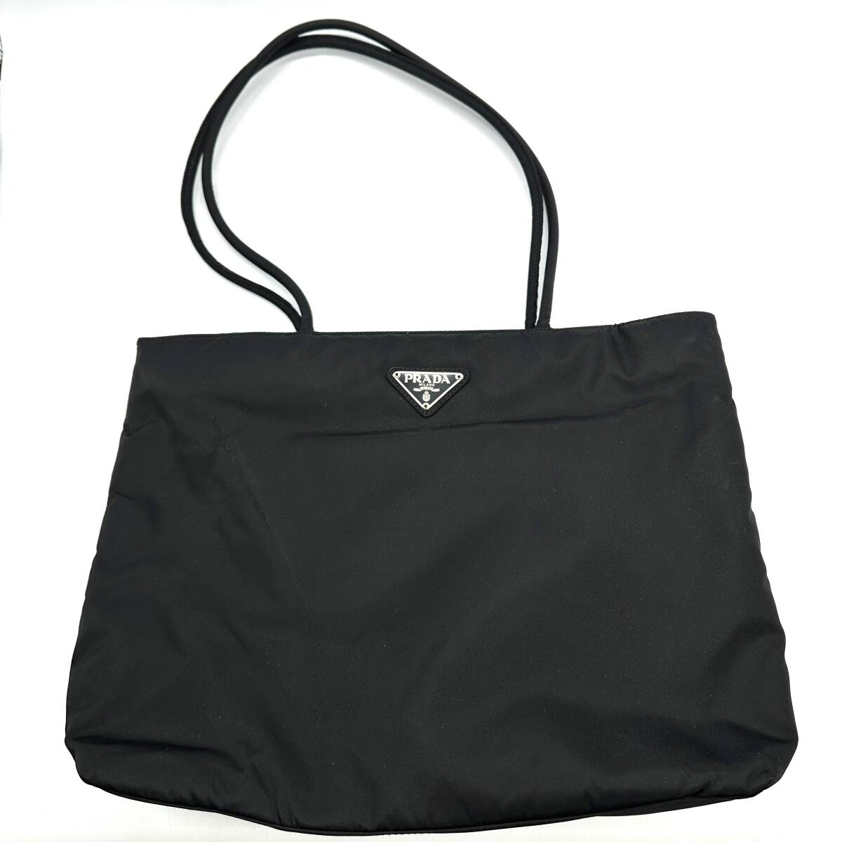 【目立った傷や汚れなし】PRADA プラダ B7276 テスート ナイロントート トートバッグ 鞄 ブラック 黒 ファッション レディースの ...