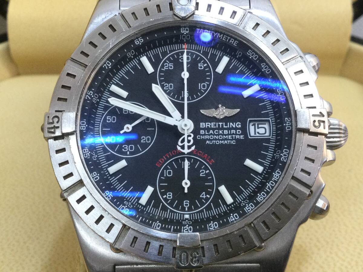 【目立った傷や汚れなし】【稼働品】極美品 BREITLING ブライトリング クロノマット ブラックバード クロノグラフ SSブレス ブラック文字盤 箱 冊子付の落札情報詳細 - Yahoo ...