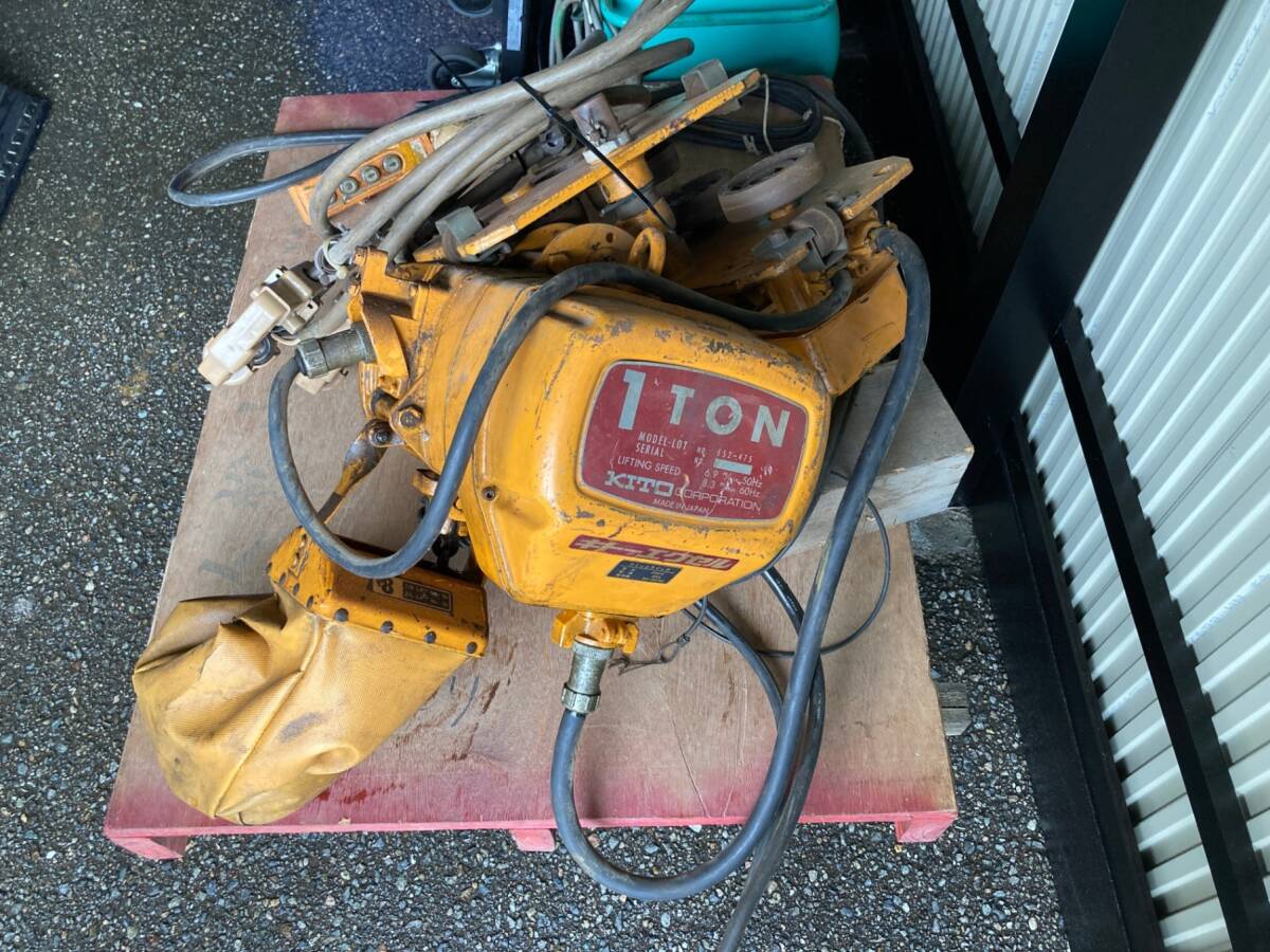 KITO キトーエクセル 電動チェーンブロック 1t ER1A-330 トロリ 1t MR-1A-236 [ジャンク]の落札情報詳細 - Yahoo!オークション落札価格検索 オークフリー