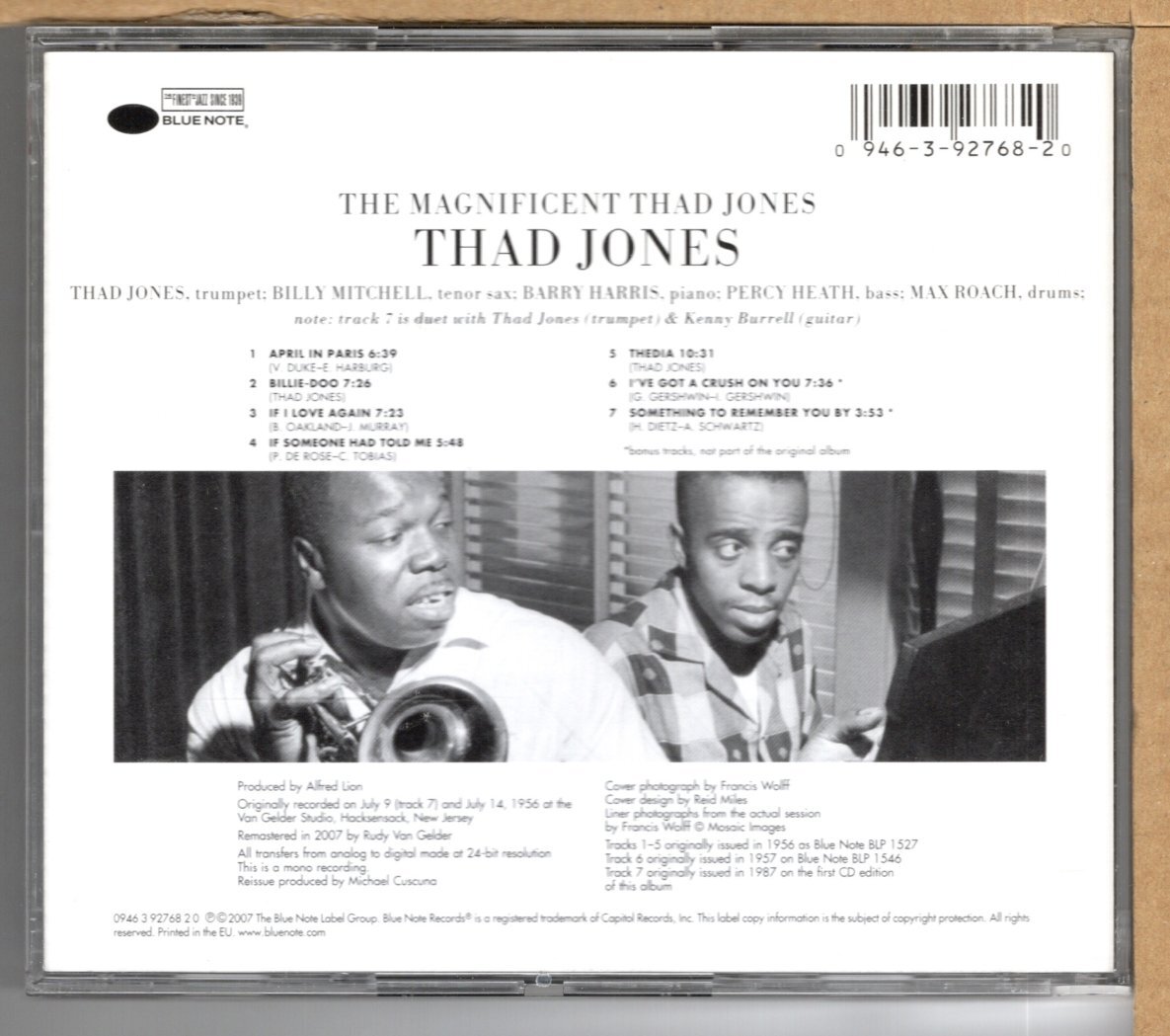 【目立った傷や汚れなし】【中古CD】THAD JONES / THE MAGNIFICENT THAD JONESの落札情報詳細 - Yahoo!オークション落札価格検索 オークフリー