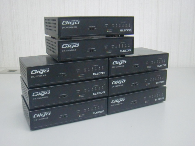 【やや傷や汚れあり】☆8台セット！エレコム/ELECOM Gigagit Switching Hub/スイッチングハブ！EHC-G05MN-HJB！(MID-9529)「80サイズ」☆の落札 ...