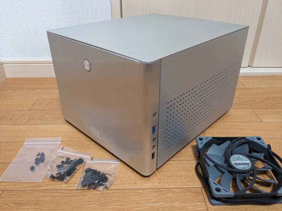 【やや傷や汚れあり】GOLDEN FIELD N-2Sミニタワー型PCケース ITX PCケース アルミニウム製 シルバー②の落札情報詳細 ...