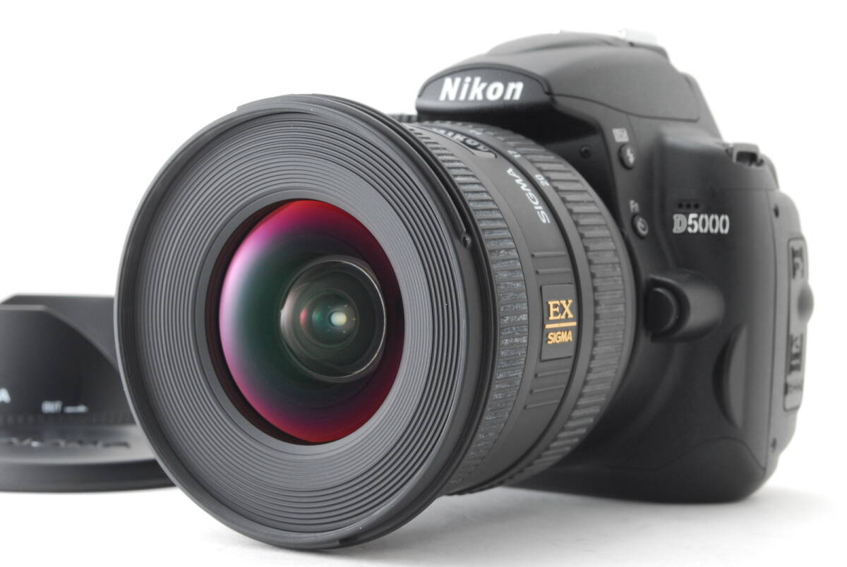 【目立った傷や汚れなし】ニコン Nikon D5000 Body レンズ Sigma 10 20mm F4 5 6 Dcの落札情報詳細