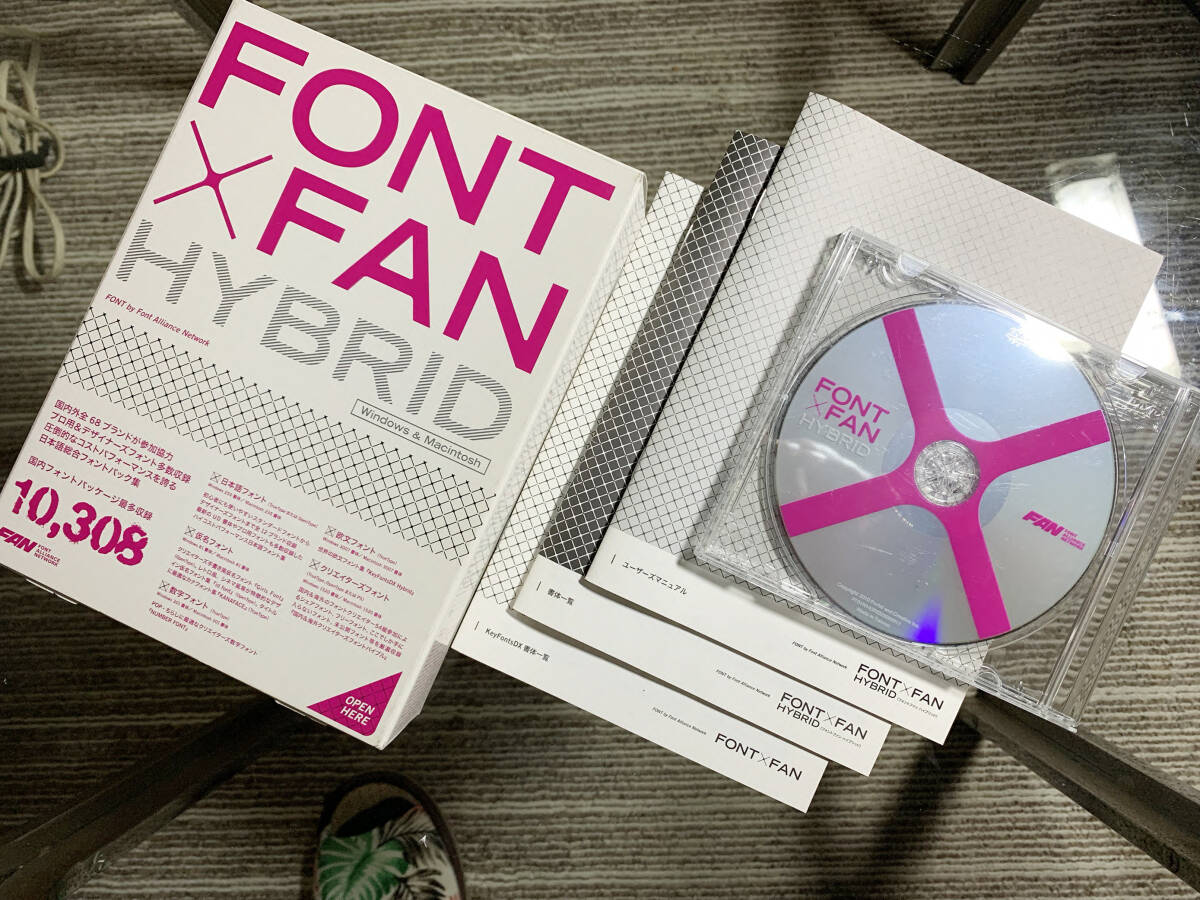 【目立った傷や汚れなし】FONT x FAN HYBRID / フォントファンハイブリッド / 1万書体以上 / TrueTypeFont ...