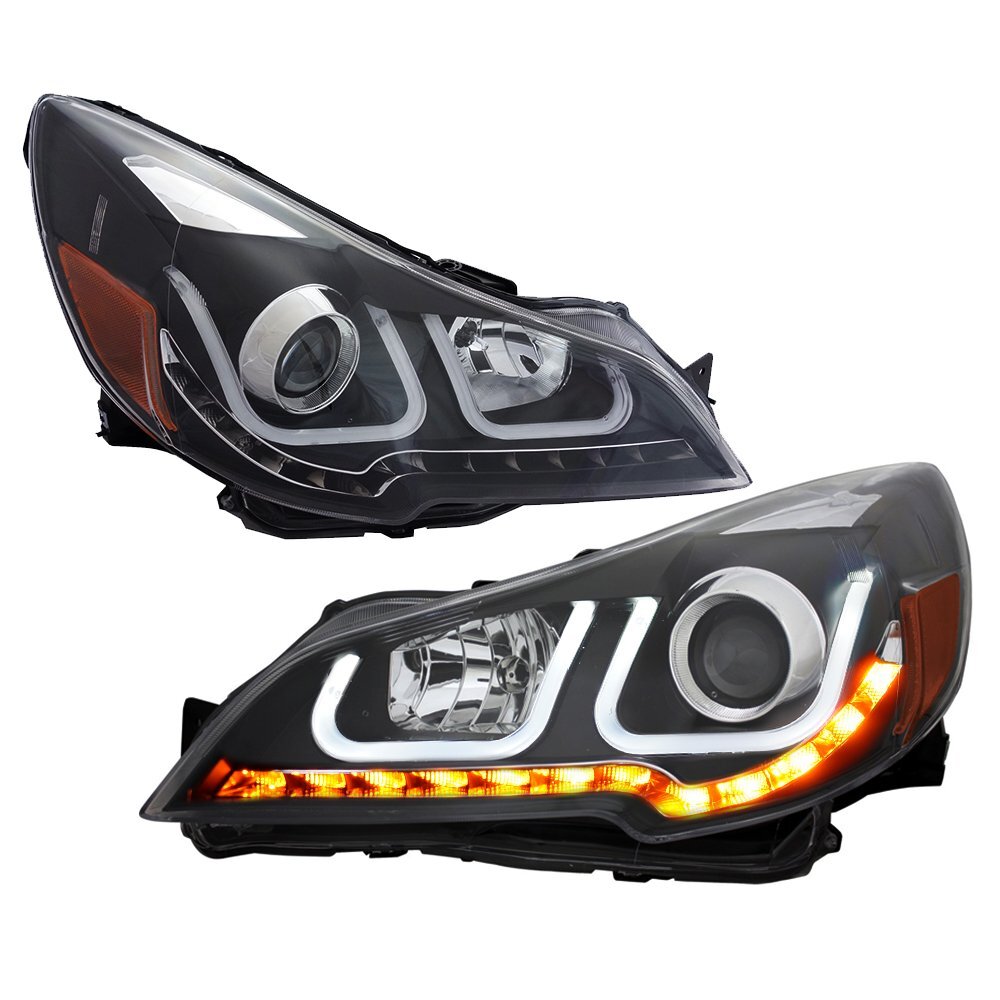【未使用】数量限定1円~ スバル Br Bm レガシィ ツーリングワゴン Ledファイバーヘッドライト クリスタルアイ B4 セダン 流れる