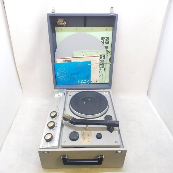 【傷や汚れあり】 NATIONAL ナショナル MAGNAFAX マグナファックス 8F-14 録音 再生レコードプレーヤー 通電/回転OK ...