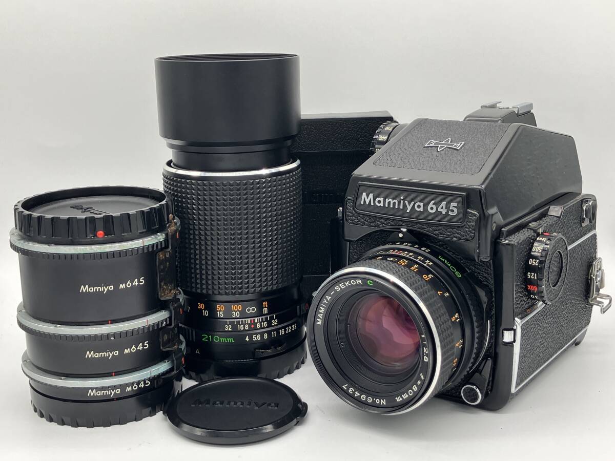 【傷や汚れあり】★通電確認済★ マミヤ MAMIYA M645 1000S SEKORC 1:2.8F=80mm 1:4 F=210mm #70の落札情報詳細 - ヤフオク落札価格検索 オークフリー