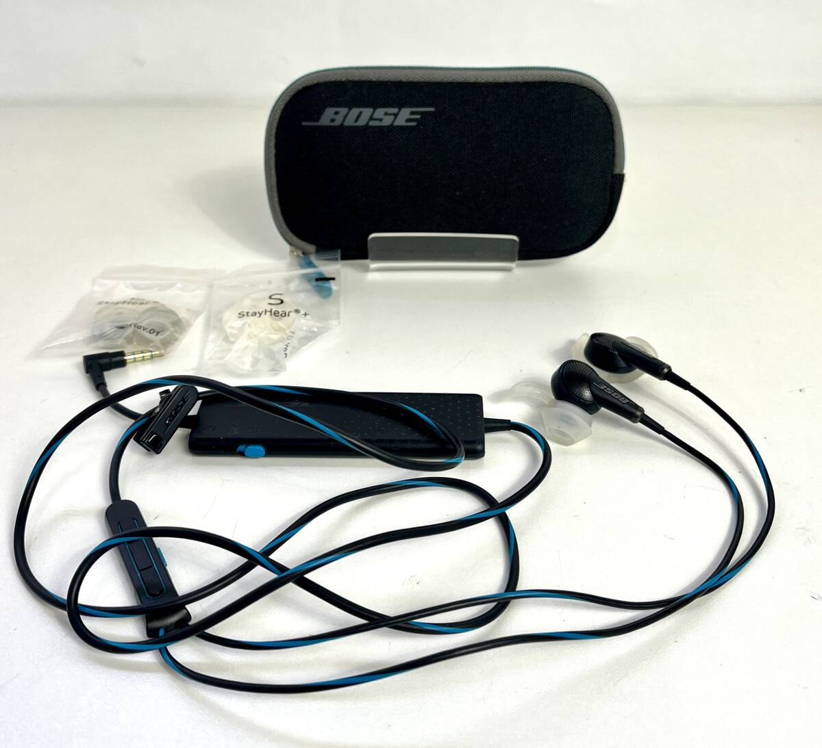 【やや傷や汚れあり】【動作確認品】BOSE ボーズ Quiet Comfort 20 QC20 ノイズキャンセリング イヤフォン イヤホン ...